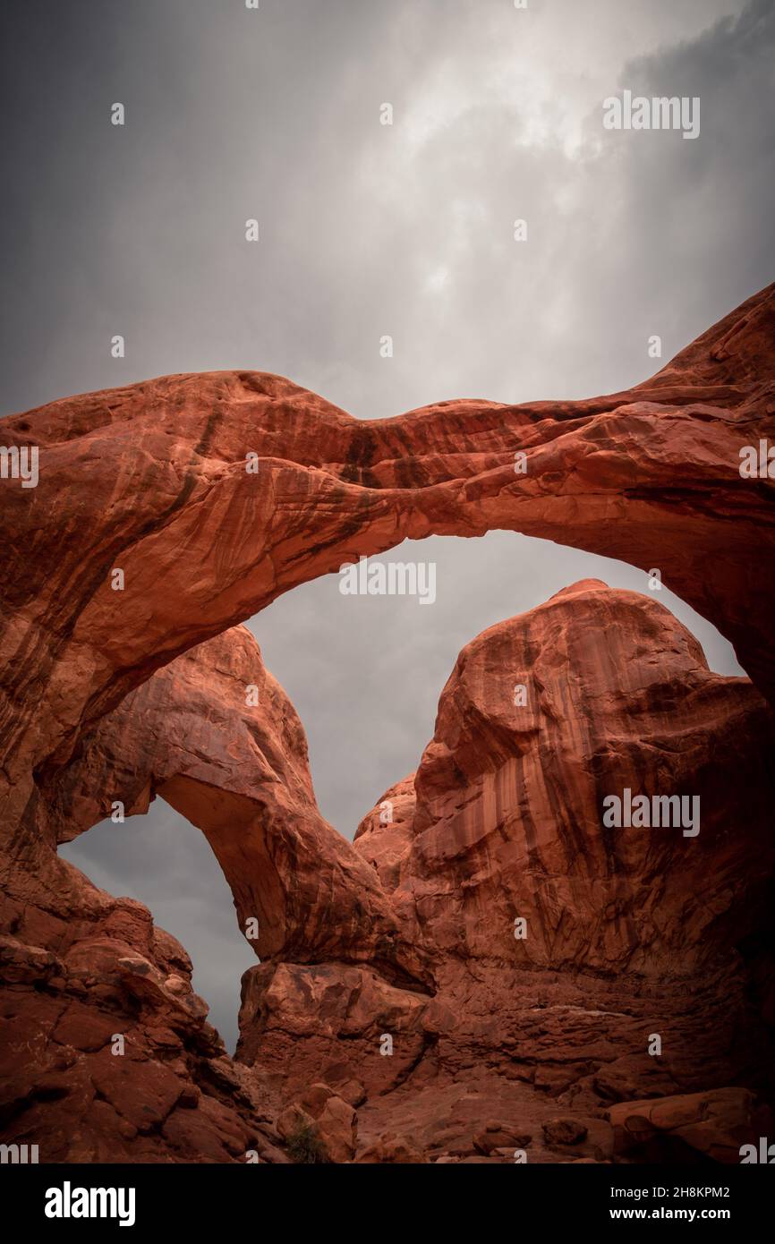 Utah double arch hi-res stock photography and images - Alamy