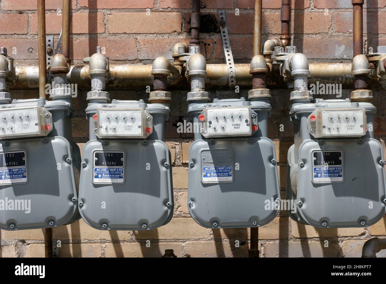 Industrial gas meter hi-res stock photography and images - Alamy