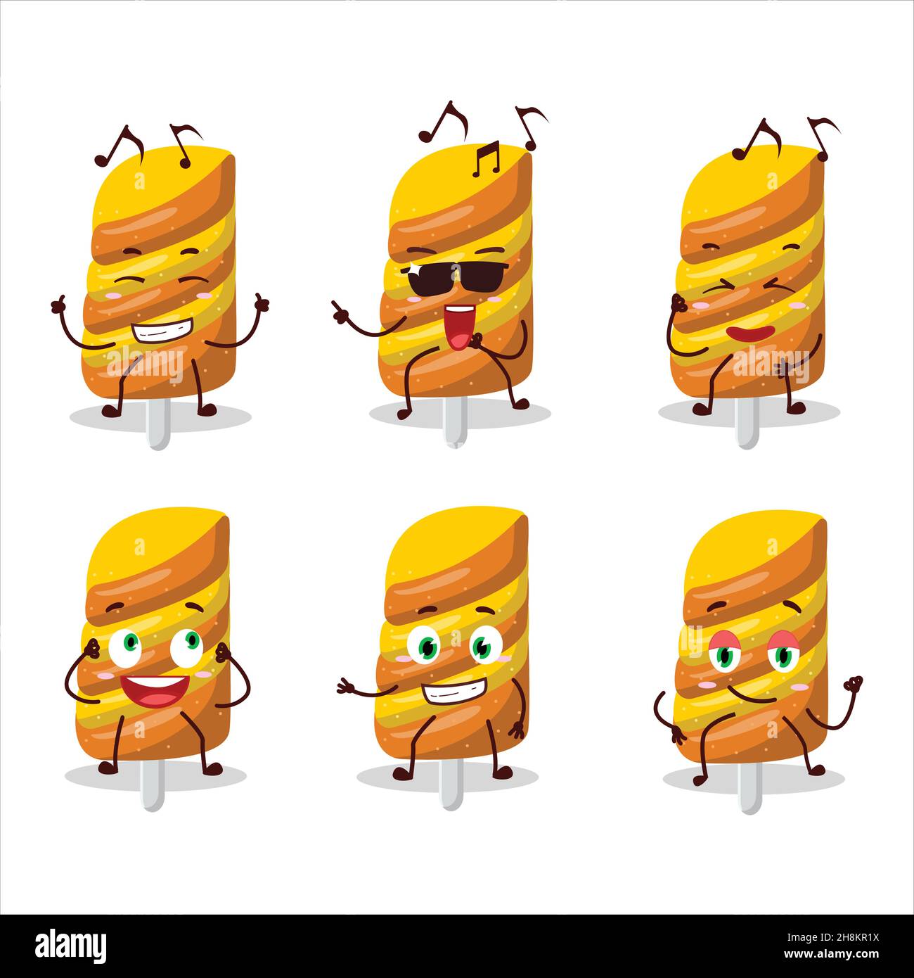 An image of gummy candy orange dancer cartoon character enjoying the ...