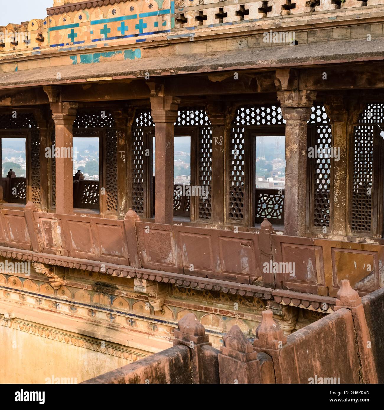 Jahangir Mahal (Orchha Fort) in Orchha, Madhya Pradesh, India, Jahangir ...