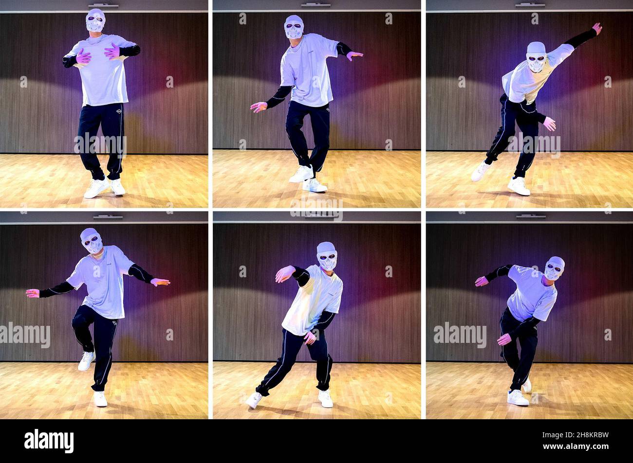 Bremerhaven, Germany. 18th Nov, 2021. The six-part combo shows the ...