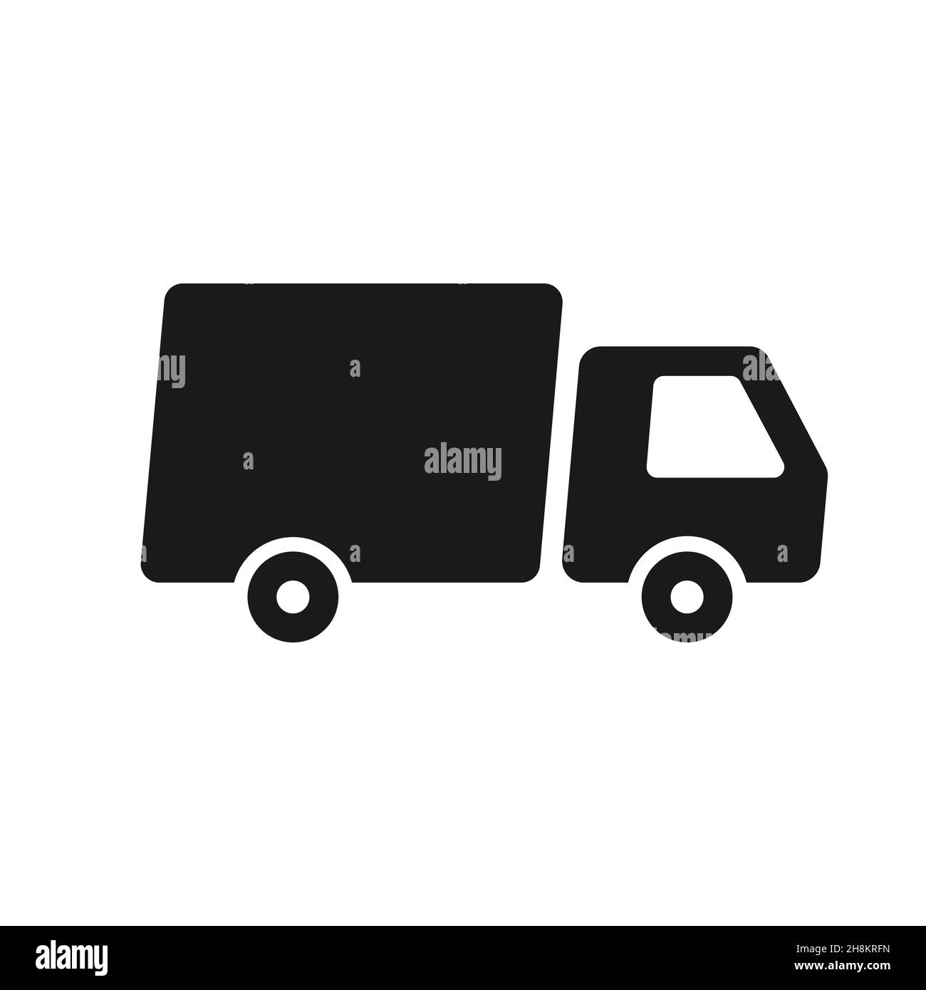 Delivery Truck icon on white background. Vector Stock Vector Image ...