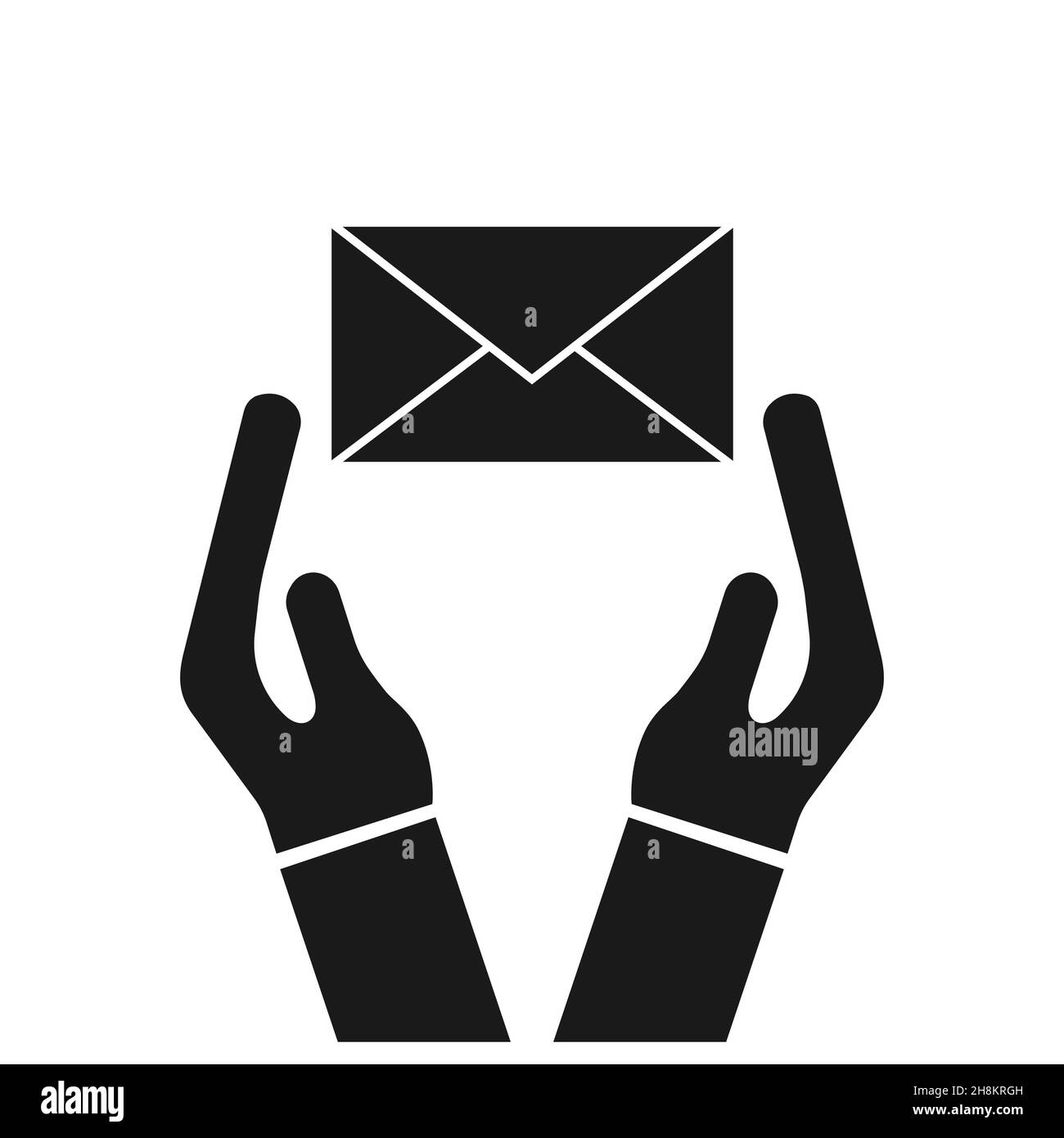 Email in hand Icon Stock Vector Image & Art - Alamy