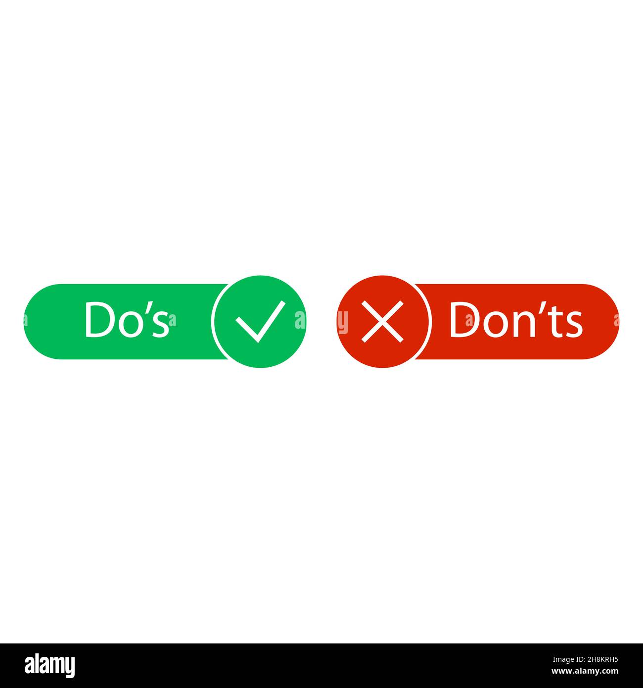 Do's and Don'ts Vector Stock Vector Image & Art - Alamy