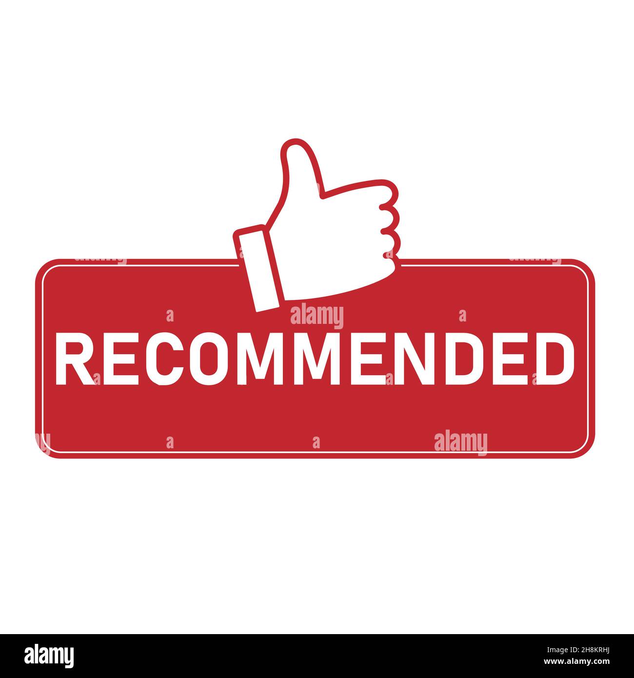 red vector illustration banner recommended with thumbs up Stock Vector ... red vector illustration banner recommended with thumbs up Stock Vector ...