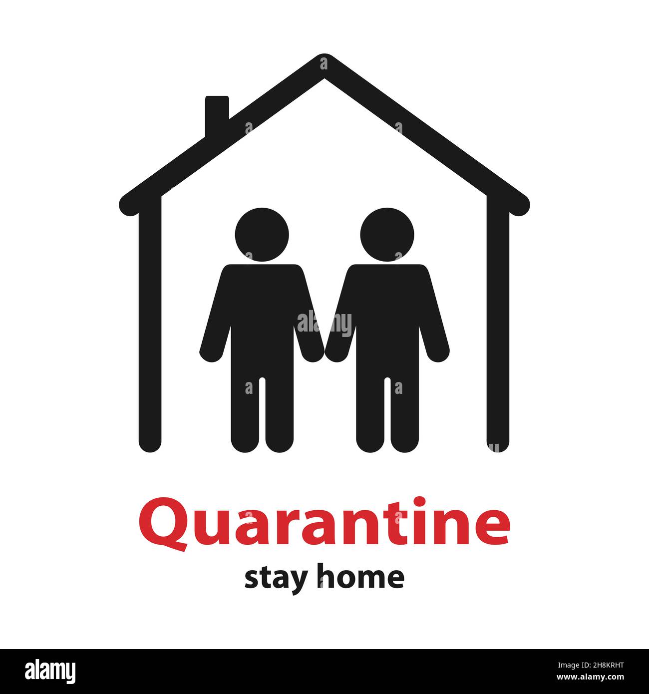 Quarantine icon vector vectors Stock Vector Images - Alamy
