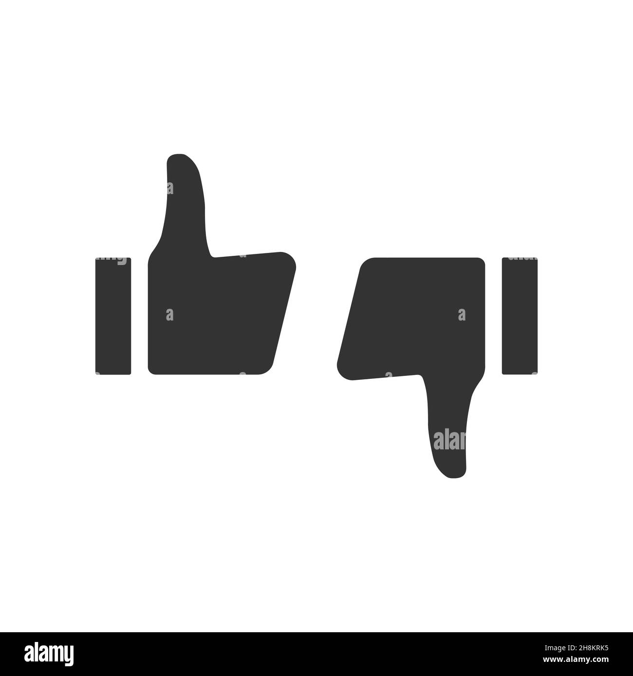 Like dislike icon Black and White Stock Photos & Images - Alamy