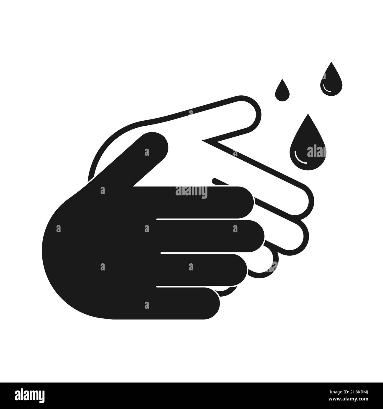 Please wash your hands sign vector vectors Stock Vector Images - Alamy