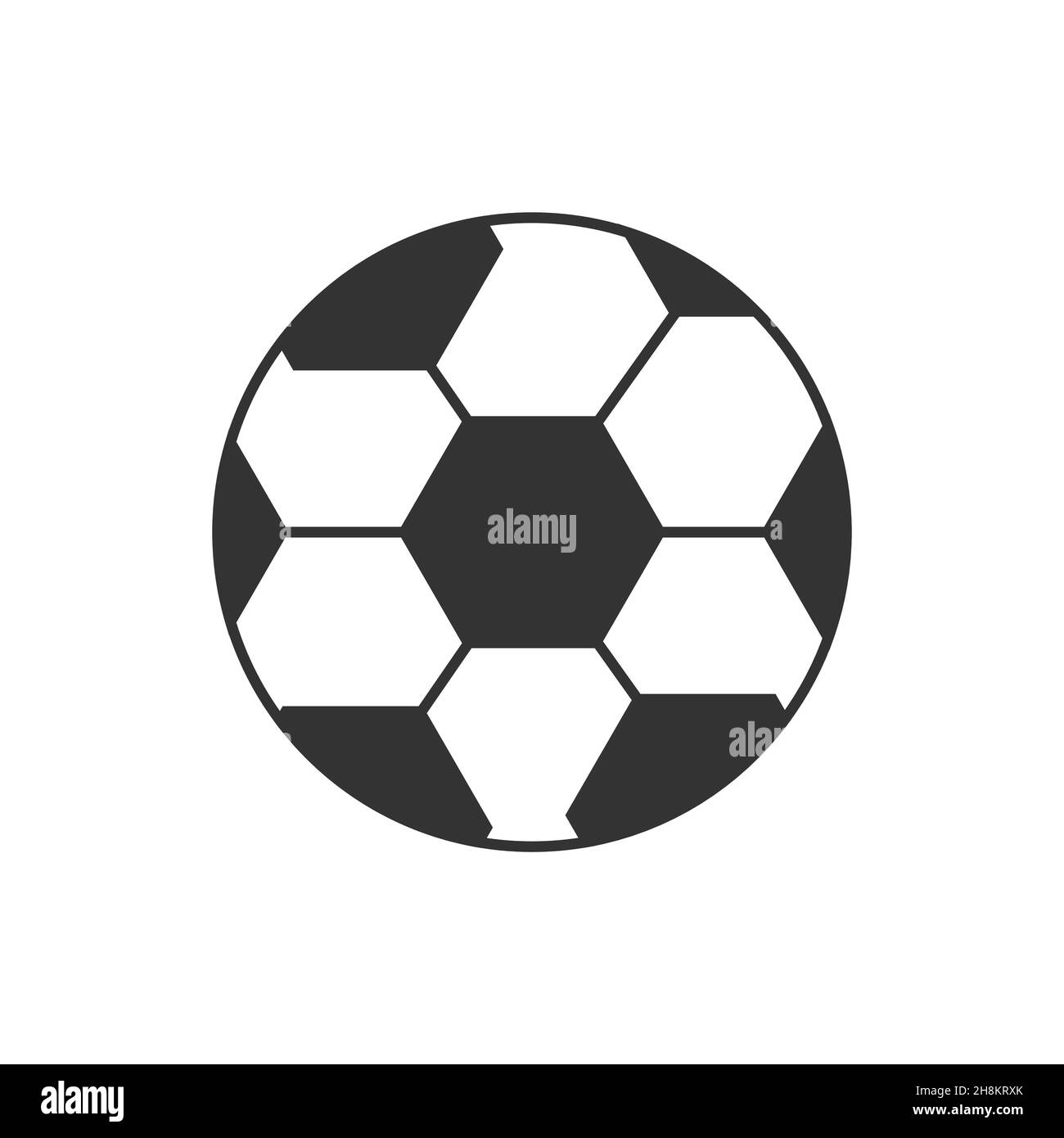football flat vector icon isolated on white background Stock Vector ...