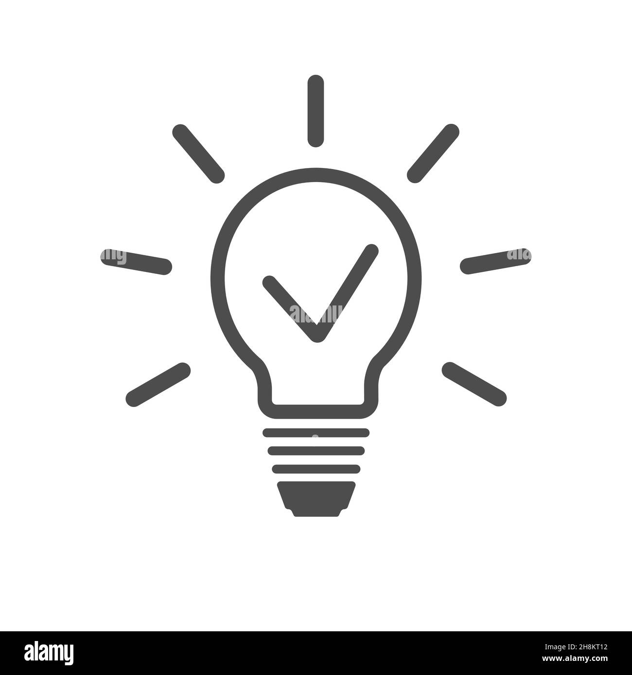 Propose brilliant idea . Light with mark ,Vector web icon Stock Vector ...