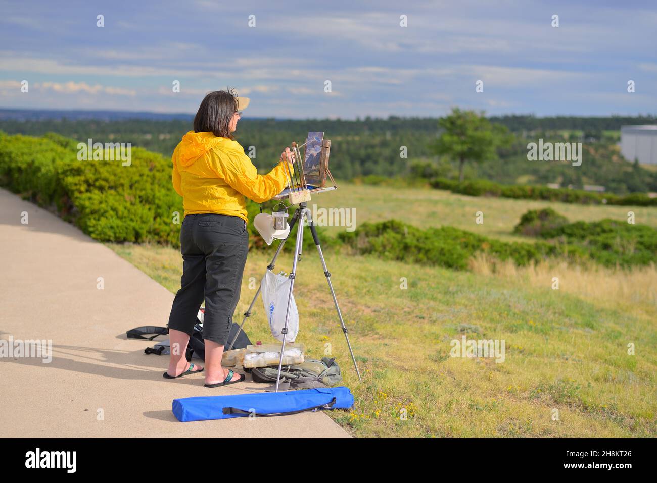 Painting the landscape around the United States Air Force Academy ...