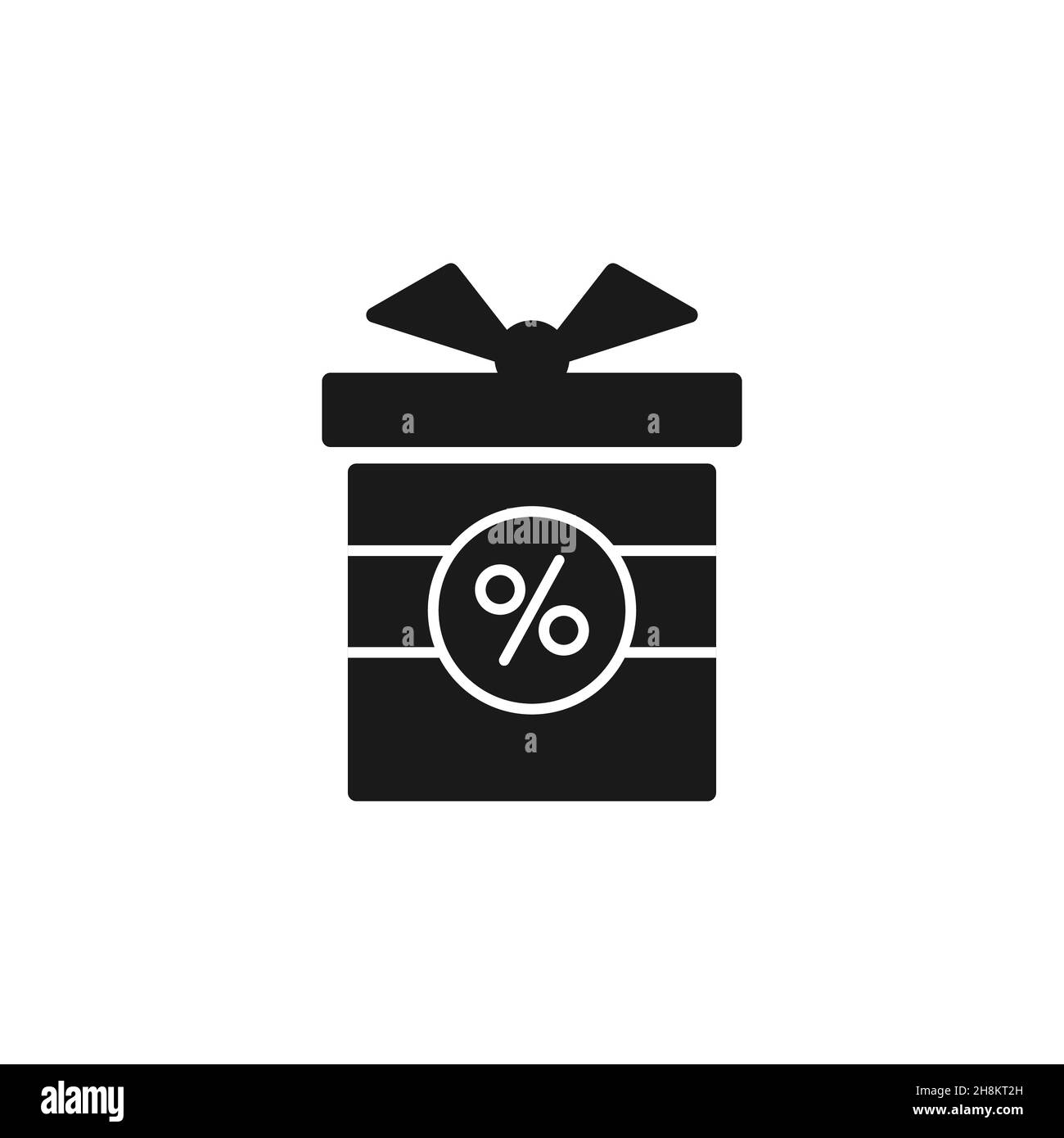 Gift box sign discount icon. Present symbol. Vector Stock Vector Image ...