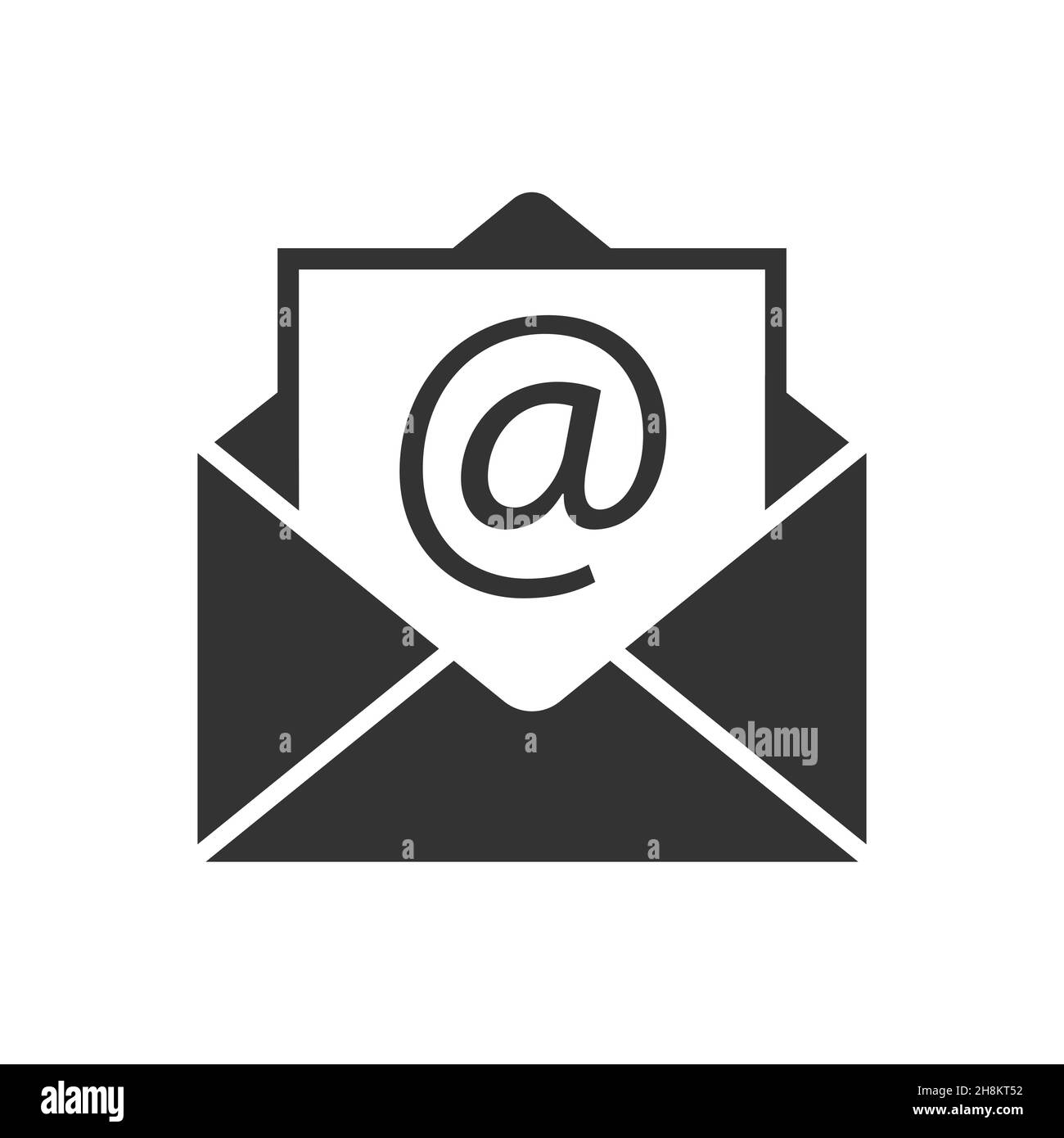 mail icon vector symbol isolated on white background Stock Vector Image ...