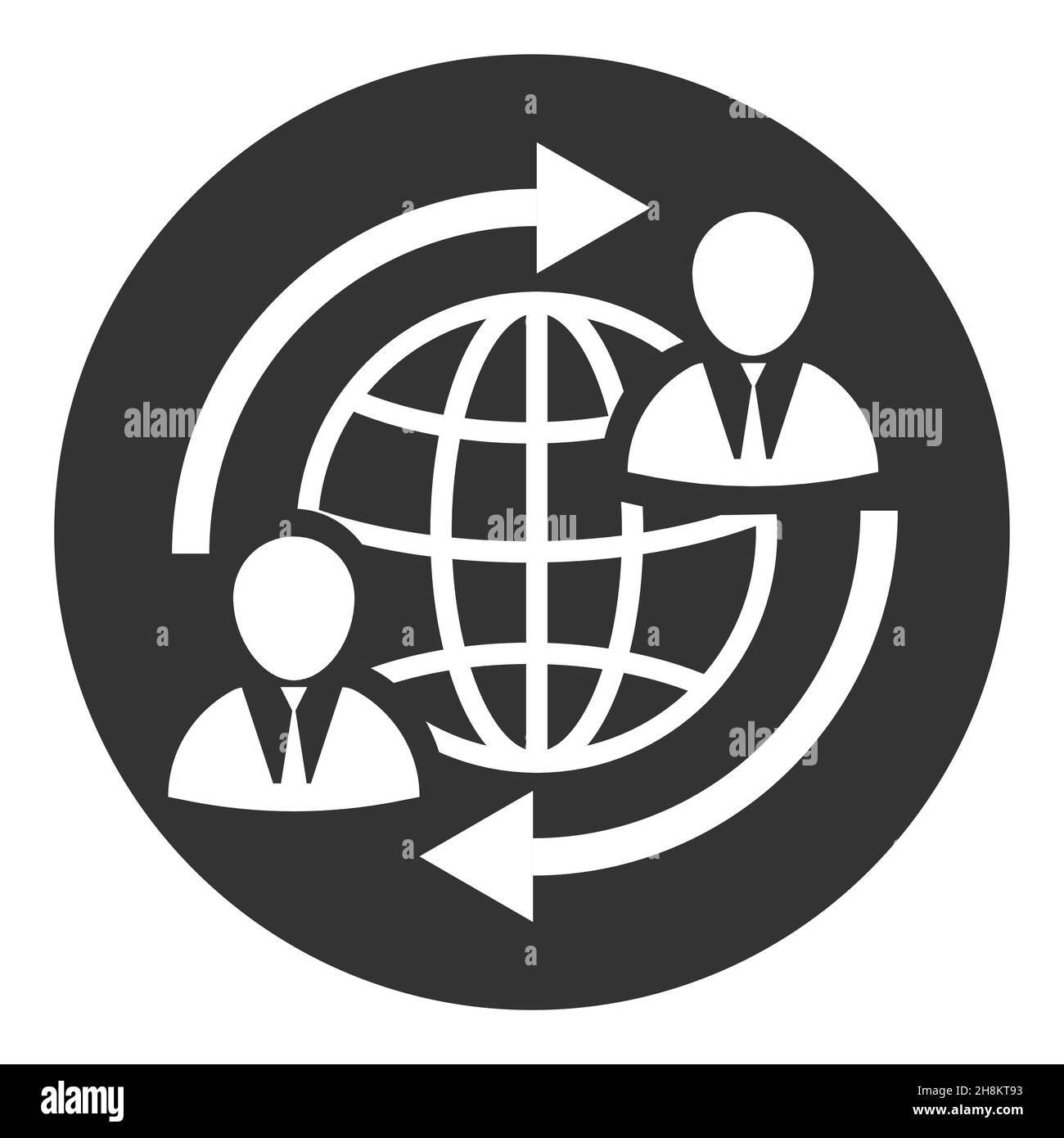 Social media icons around globe hi-res stock photography and images - Alamy