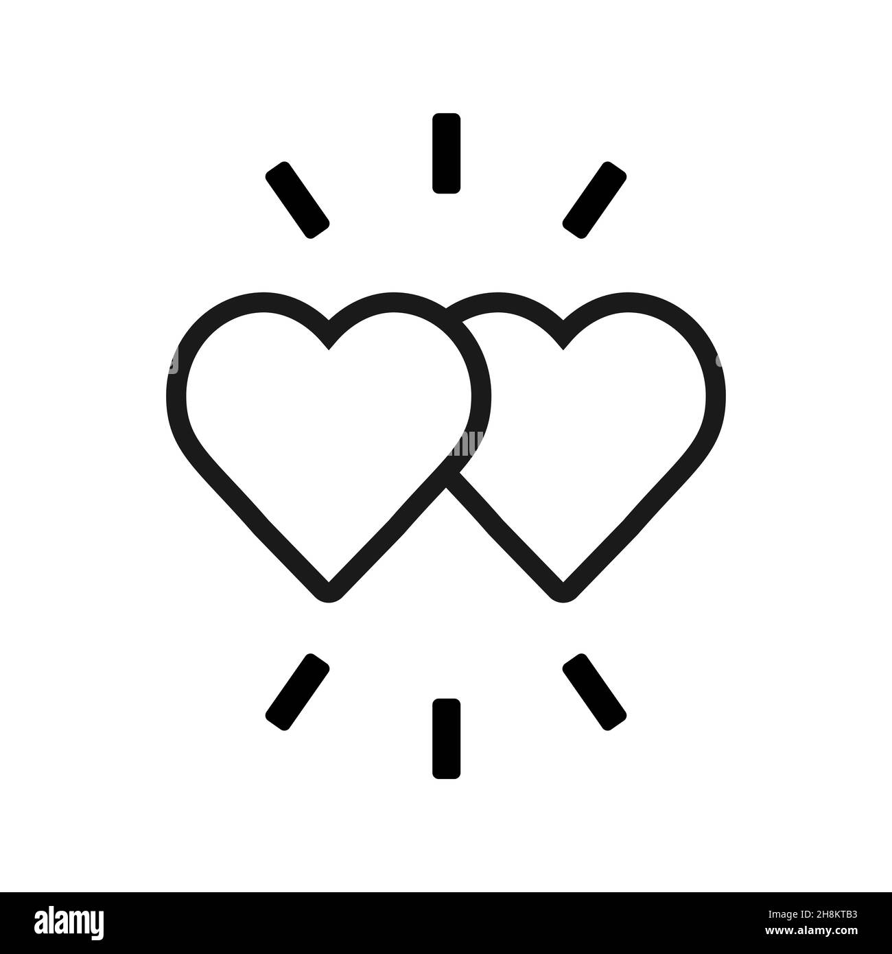 Wedding Double Hearts