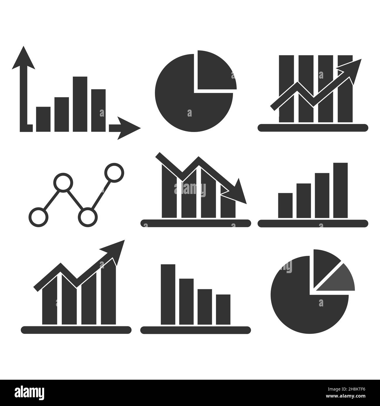 Vector infographics flow chart Black and White Stock Photos & Images ...