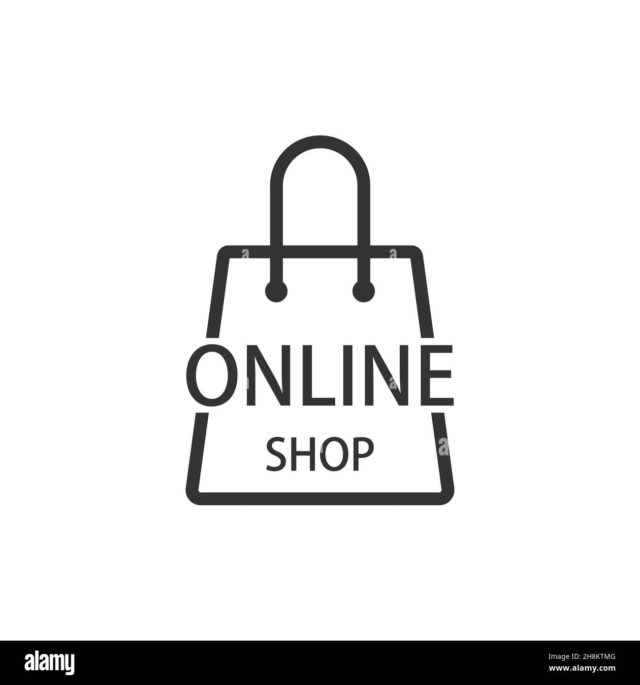online shop outline vector sign Stock Vector Image & Art - Alamy