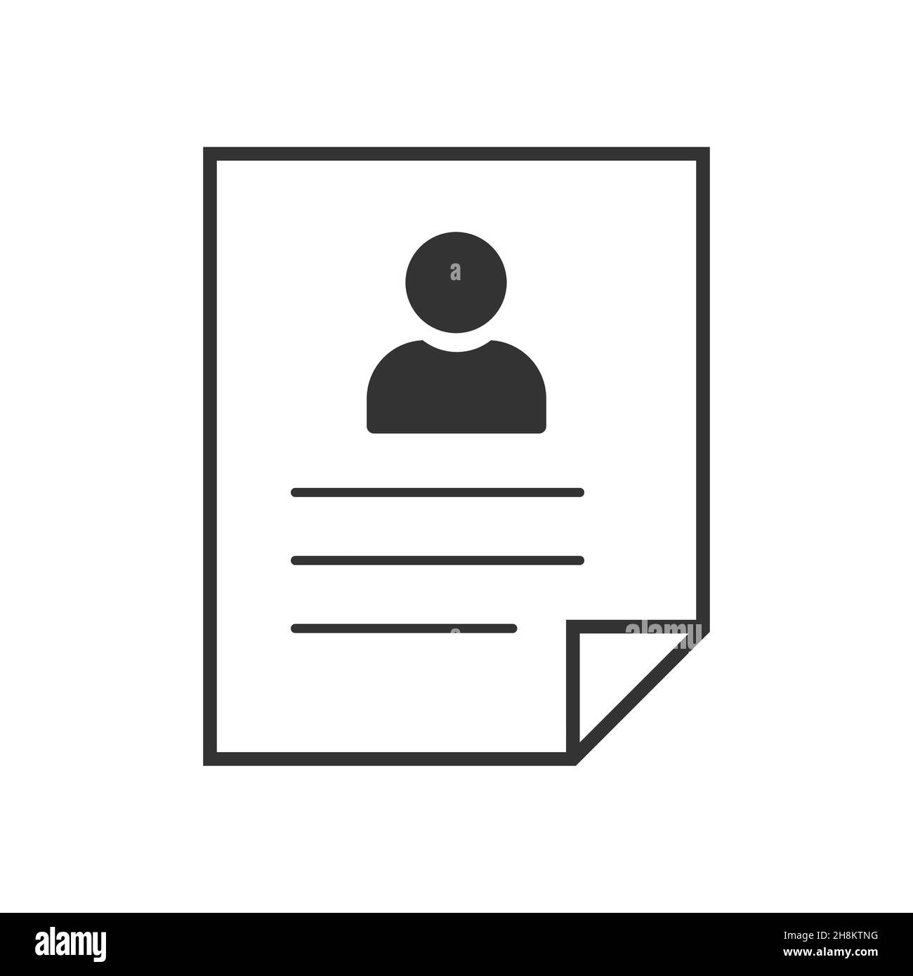 Patient card simple icon on white background. Vector Stock Vector Image ...