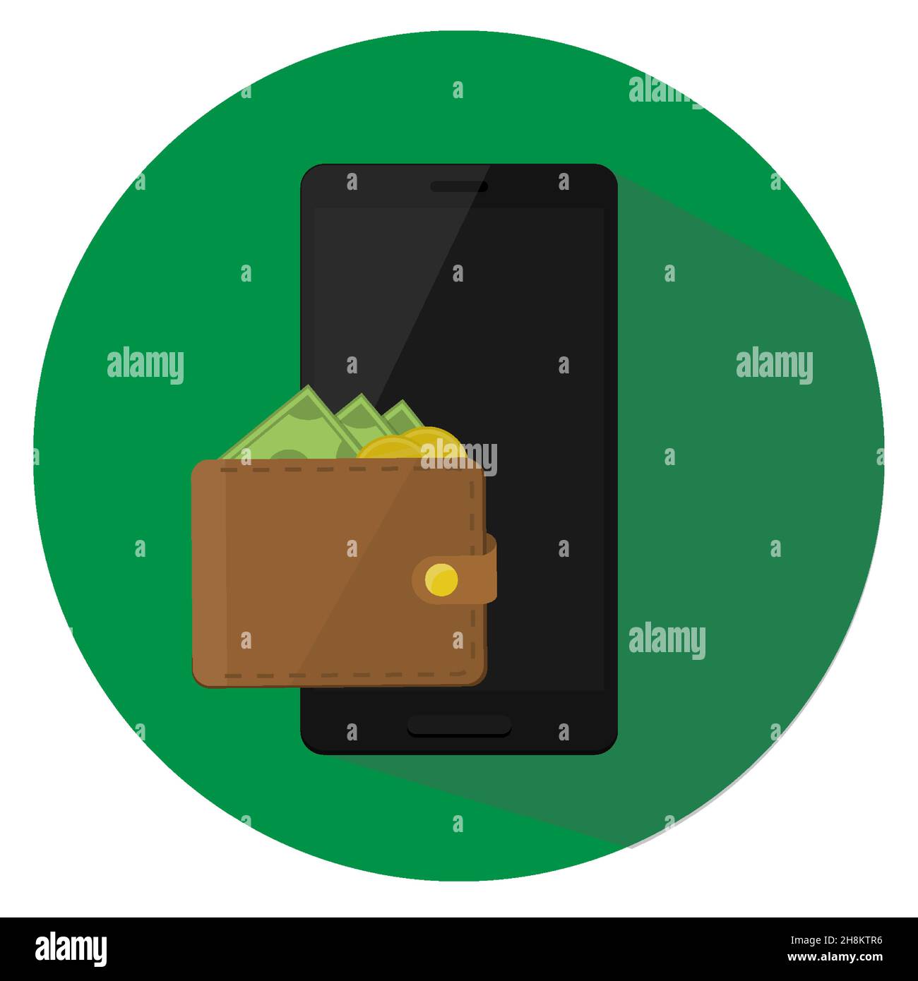 Paying using mobile phone Stock Vector Images - Alamy