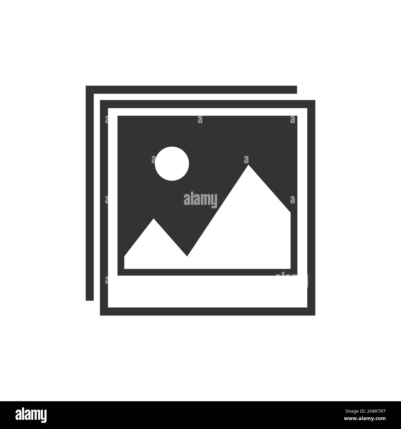 Picture Icon vector isolated on white backgroundPicture Icon vector ...