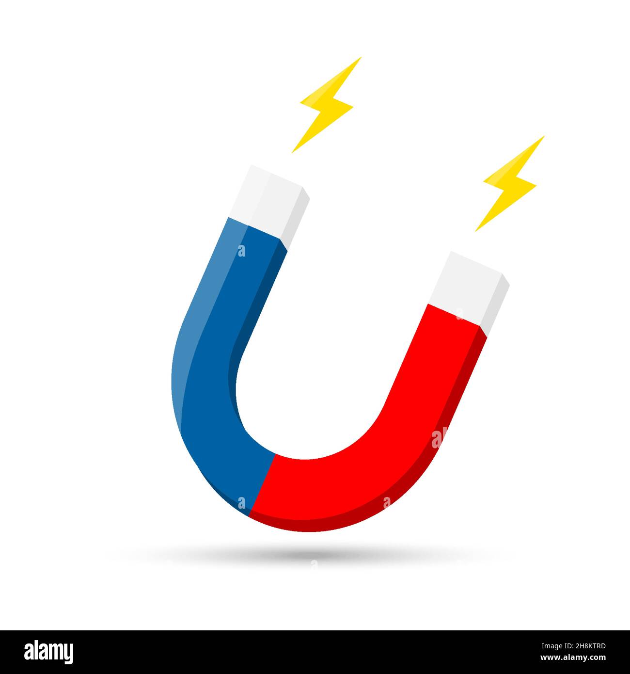 Vector Magnet Icon flat design with arrow Stock Vector Image & Art - Alamy