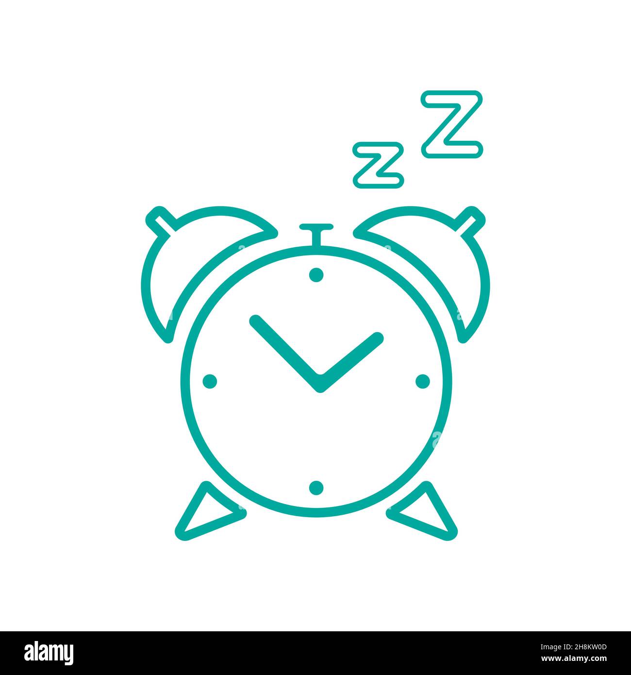 Clock Sleep Icon, alarm clock, vector Stock Vector Image & Art - Alamy