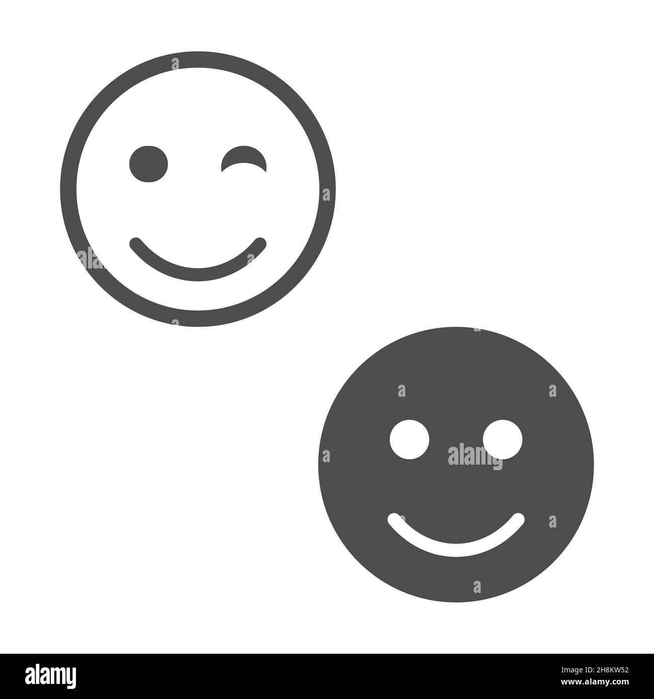 Smile faces icon isolated, vector isolated on white background Stock ...