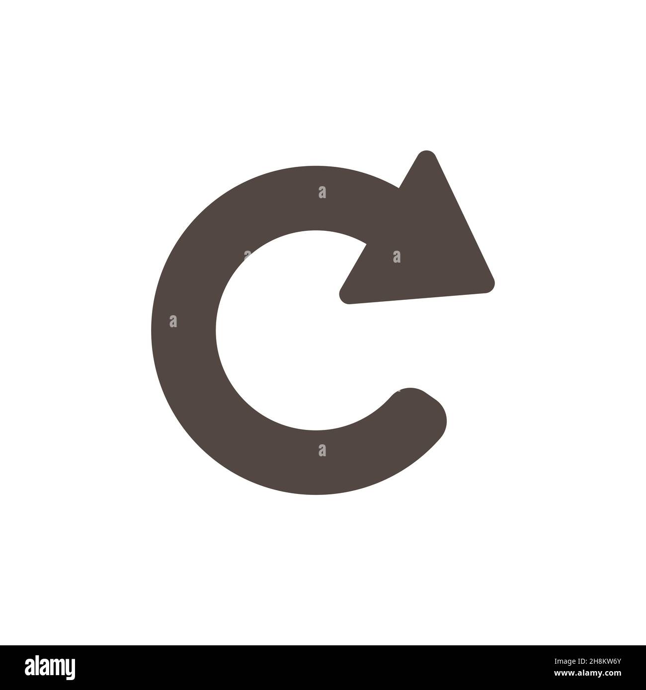 reload arrow icon, refresh vector sign isolated on white background ...