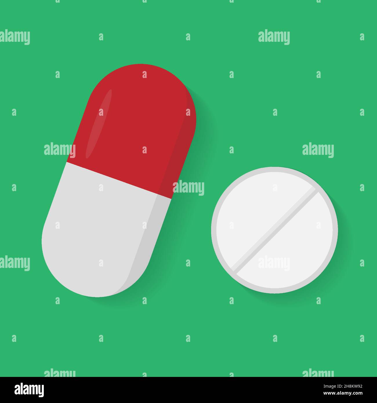 Pill and tablet icon. Pills vector illustration. Medical and hospital ...