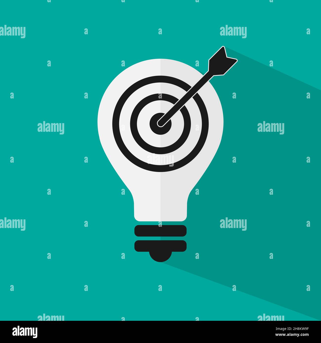 Light bulb eye line Stock Vector Images - Alamy
