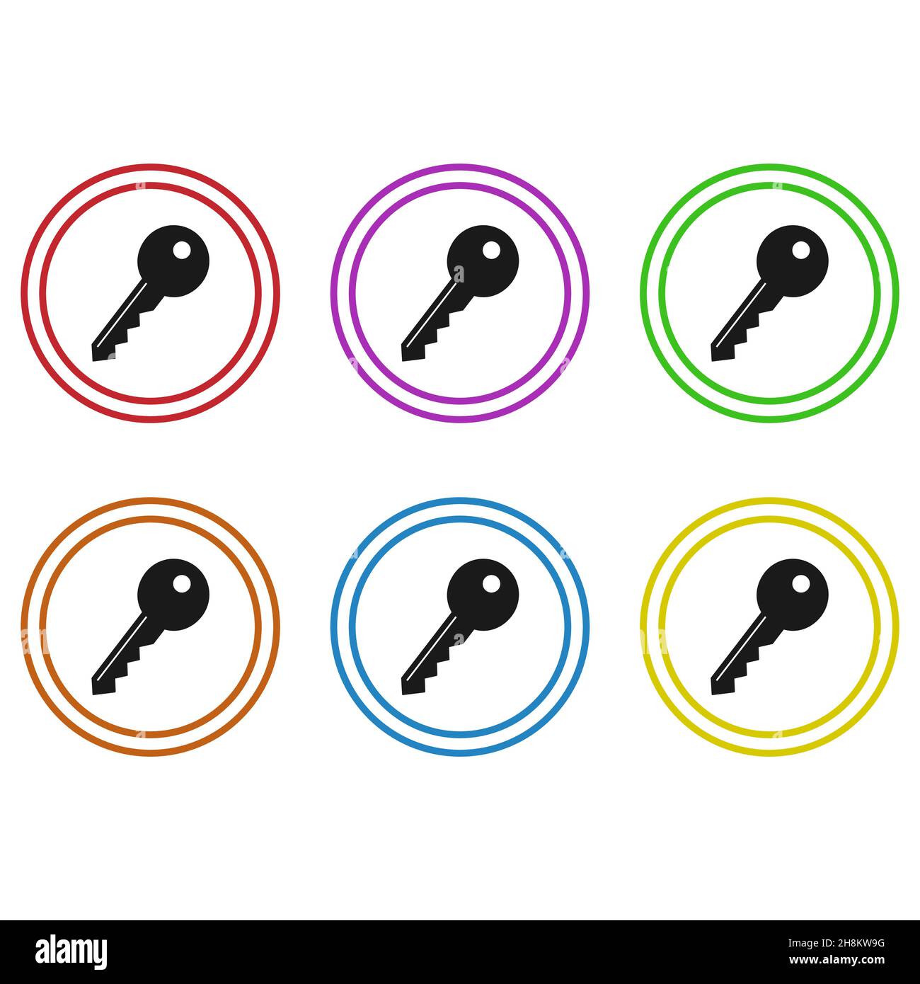 vector key icon set Stock Vector Image & Art - Alamy