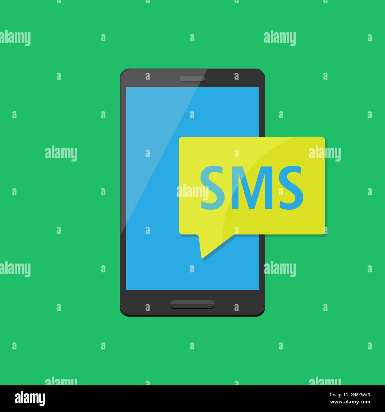 sms icon. vector illustration Stock Vector Image & Art - Alamy