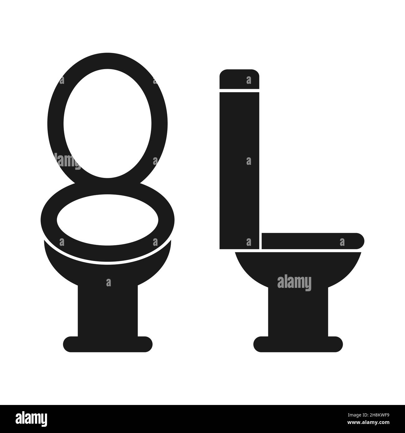 Toilet symbol,vector flat design isolated on white background Stock ...