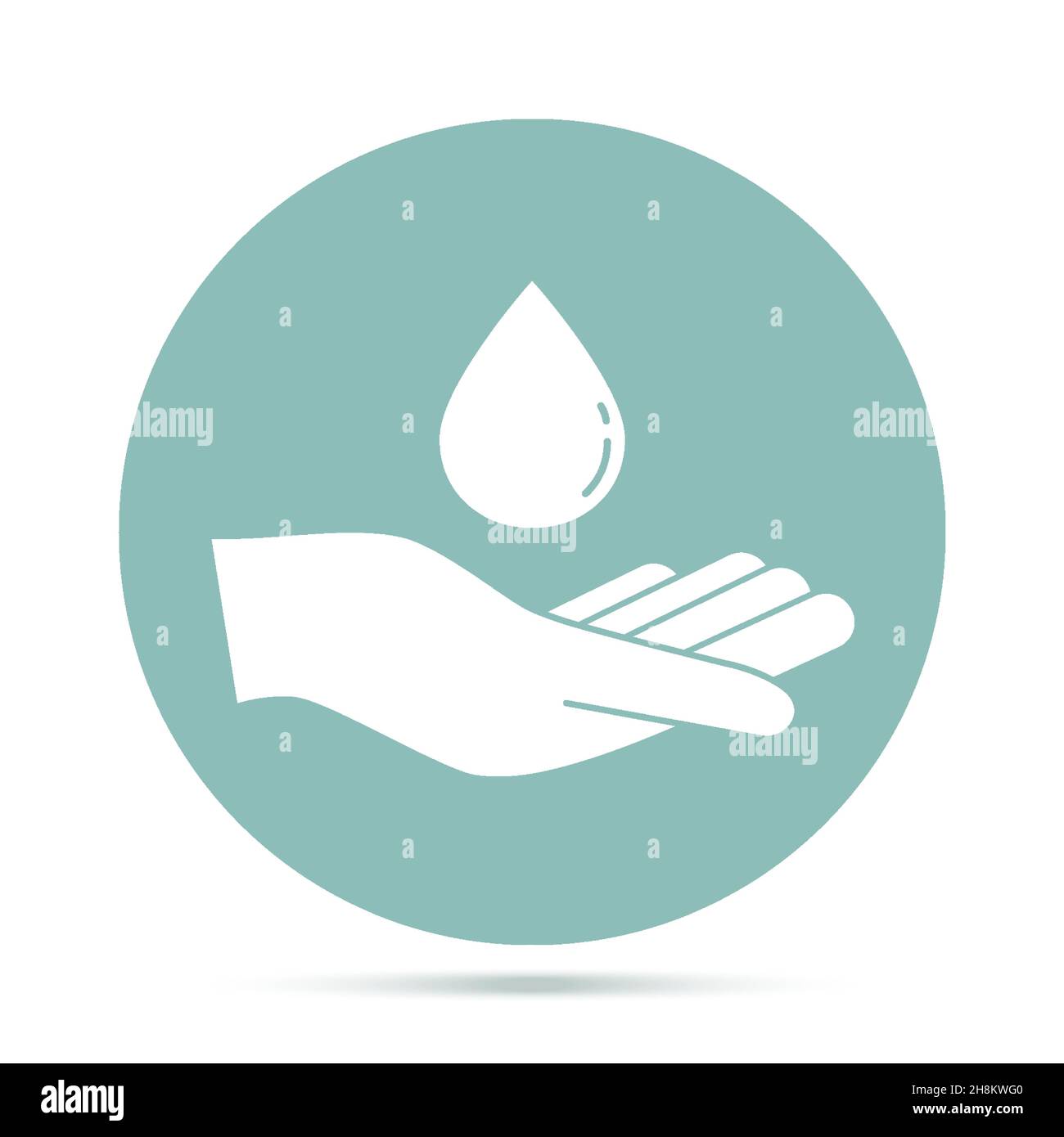 Hands holding water Stock Vector Images - Alamy