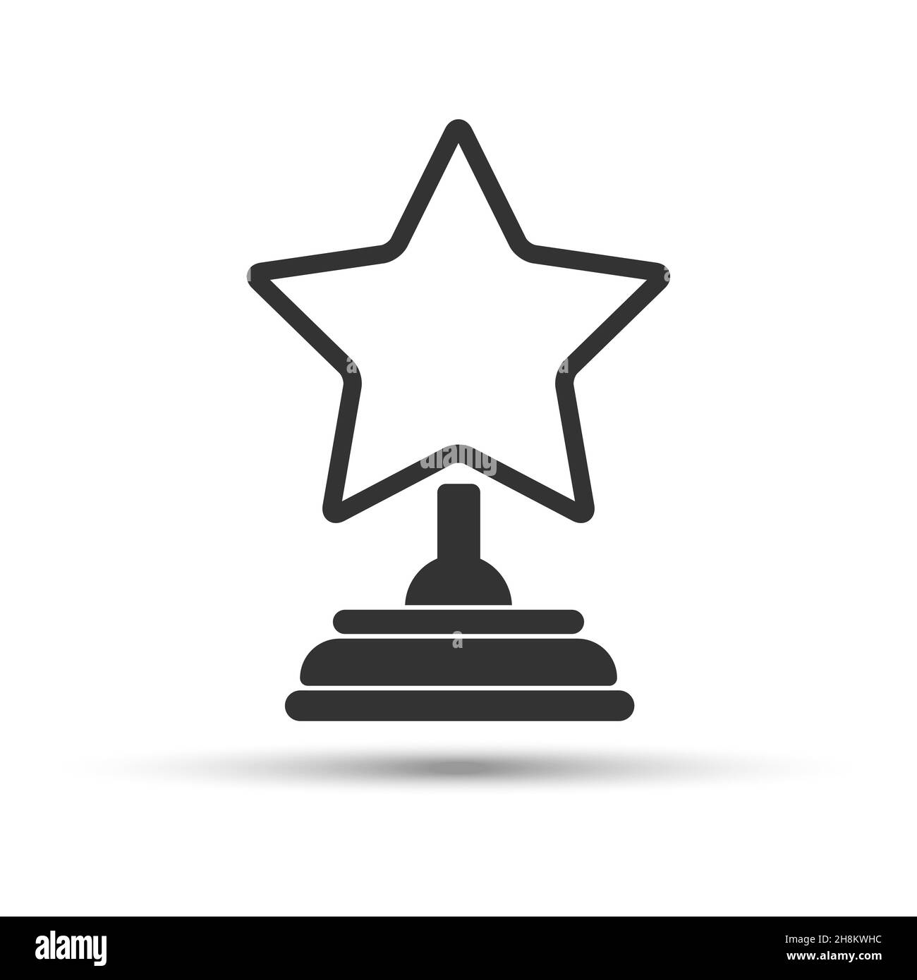 star award icon vector outline sign flat design Stock Vector Image ...