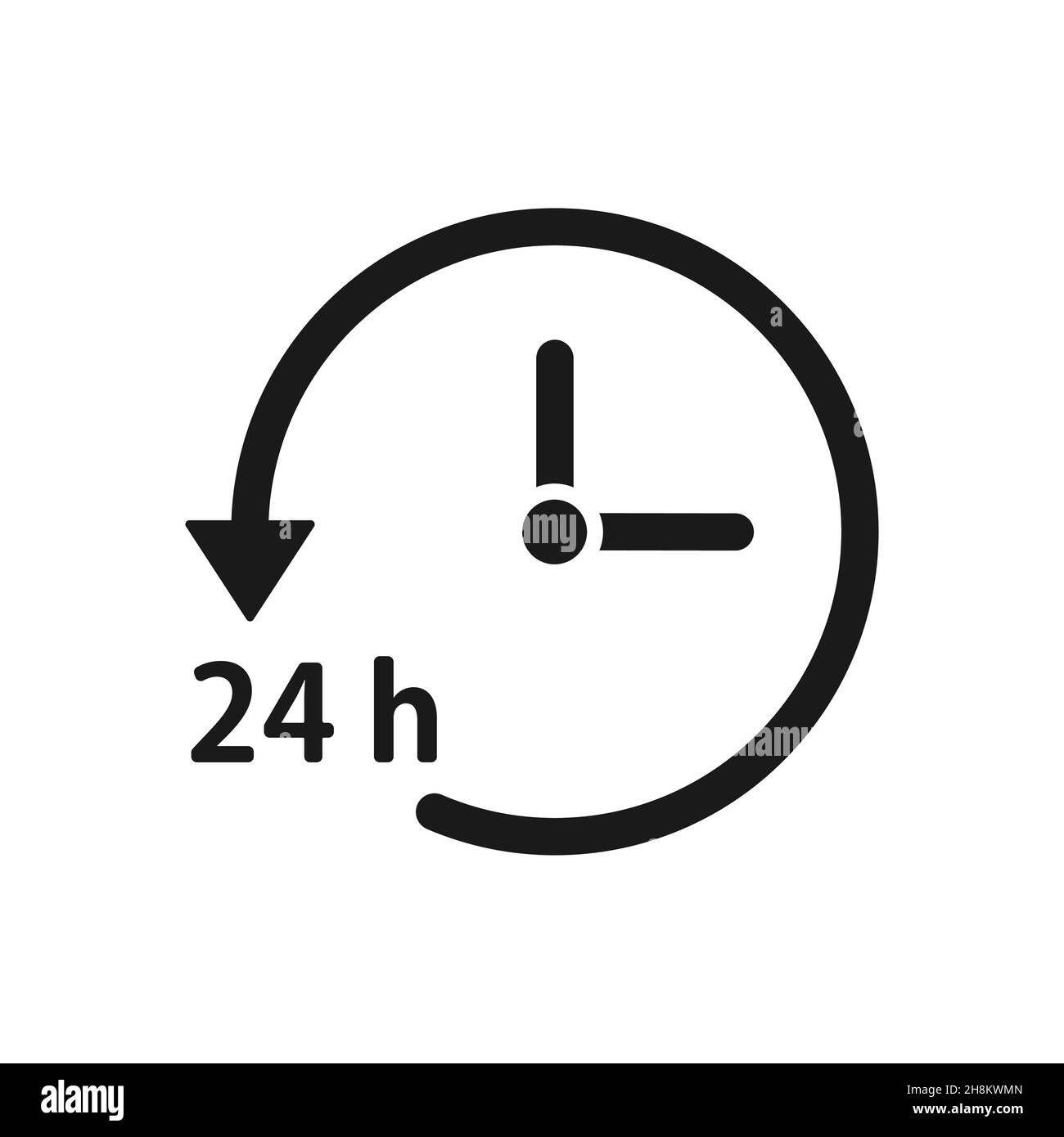24 hours icon Stock Vector Image & Art - Alamy