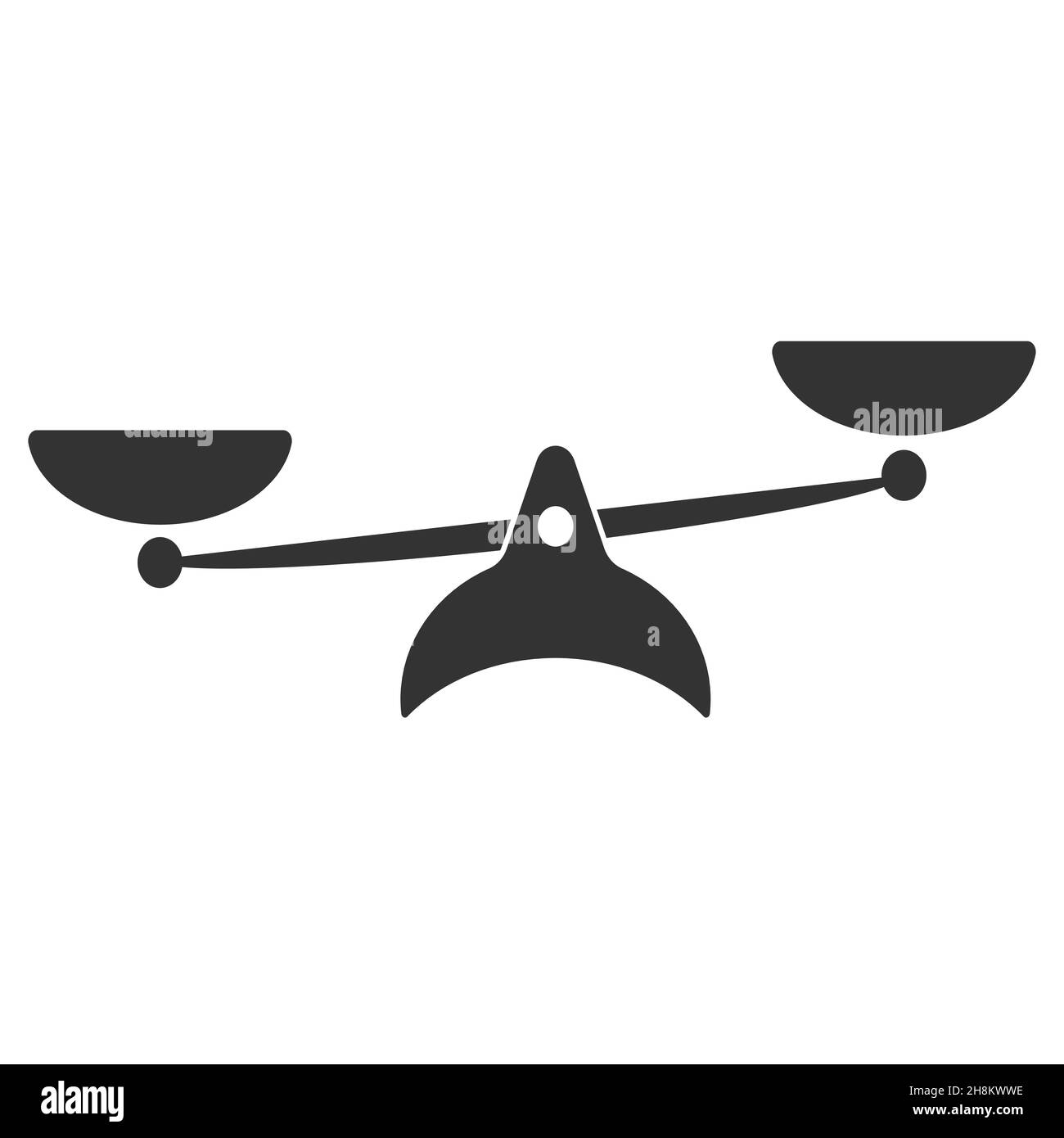 Scales black icon. Vector simple illustration isolated on white ...