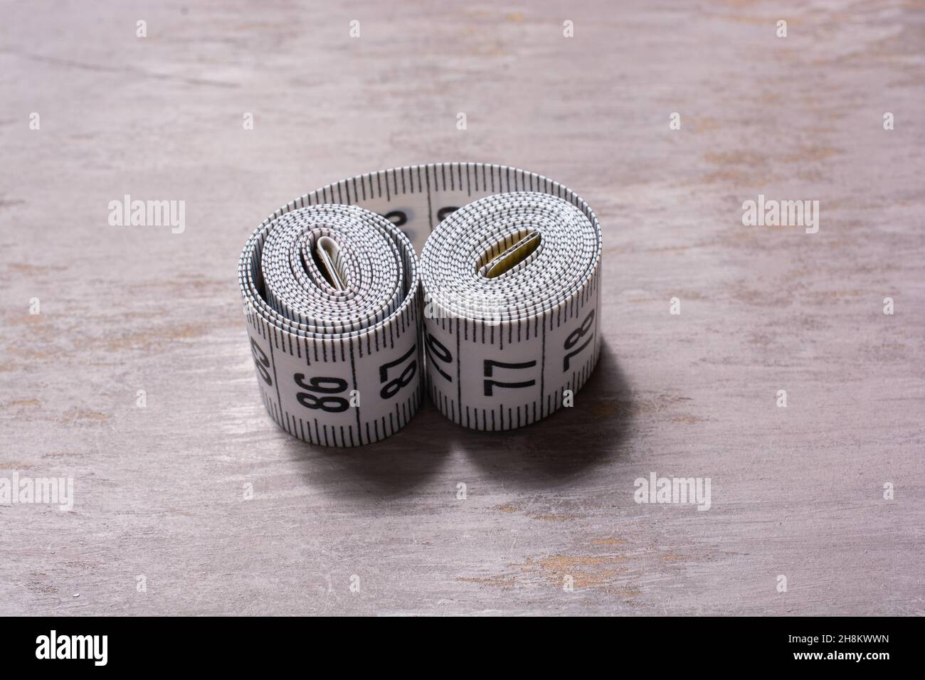 soft measuring tape. tape measure with metric scale Stock Photo - Alamy