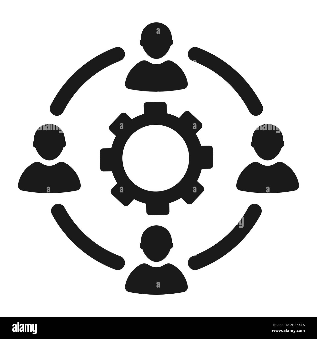 collaborative people design, vector illustration Stock Vector Image ...
