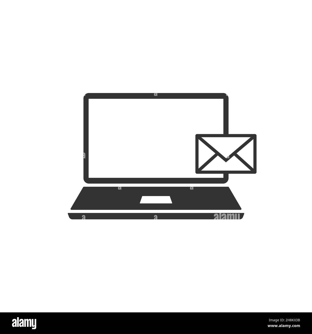 Envelope and laptop design, Message email mail letter marketing ...
