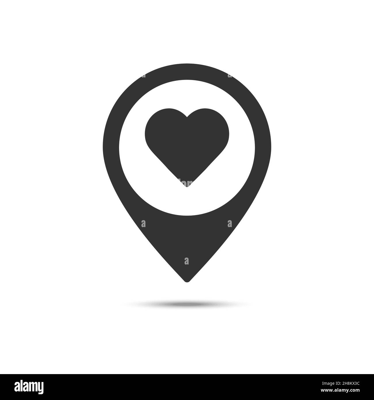 Street Map Clipart Black And White Heart