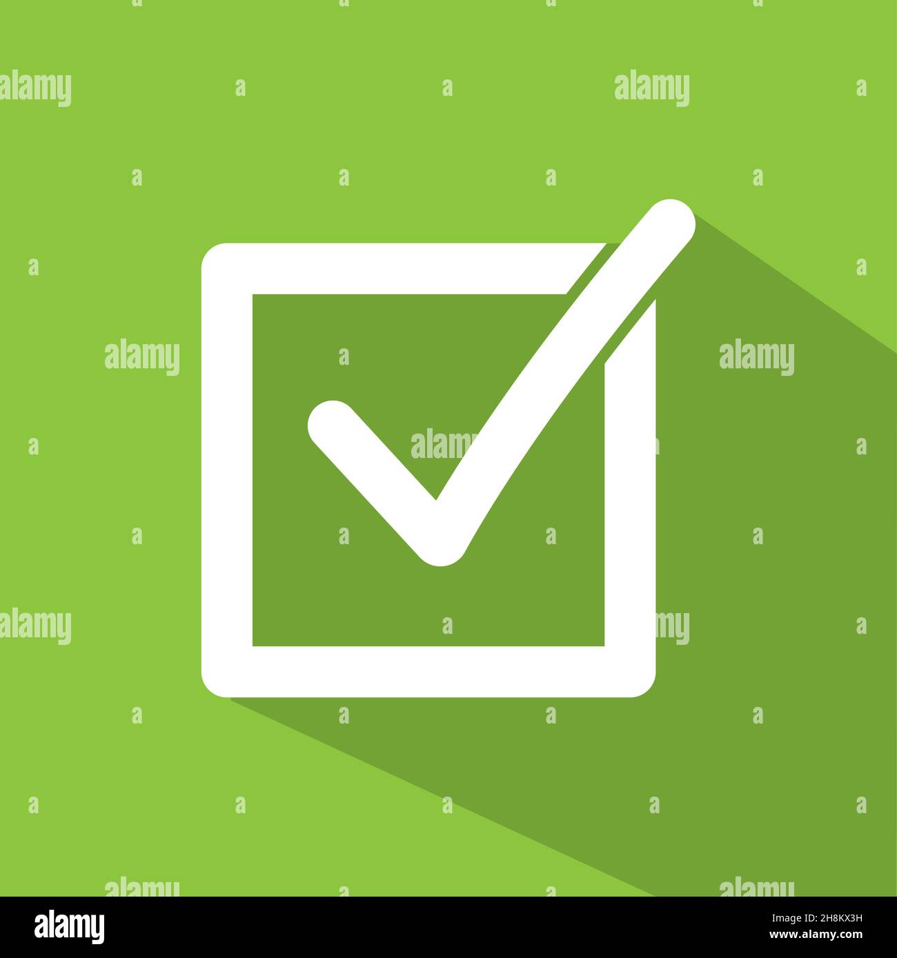 Green check box with check mark. Vector Stock Vector Image & Art - Alamy