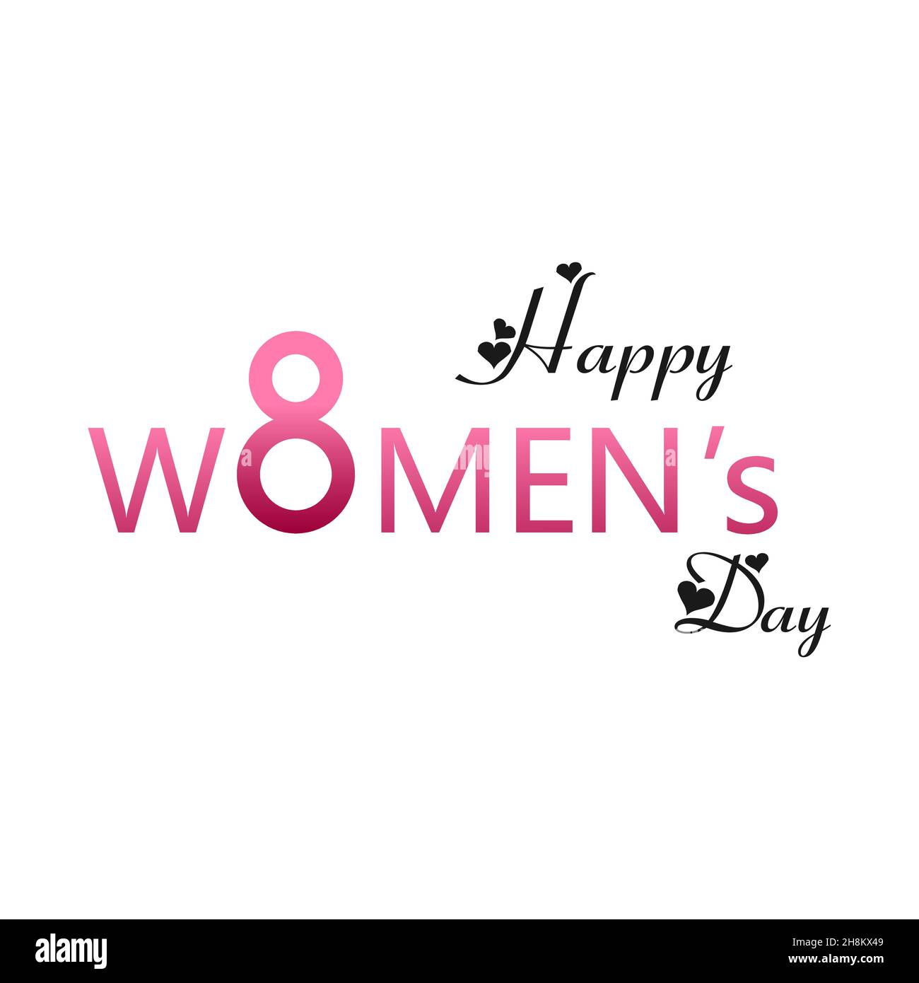 8 March logo vector design with international women's day icon.Women's ...
