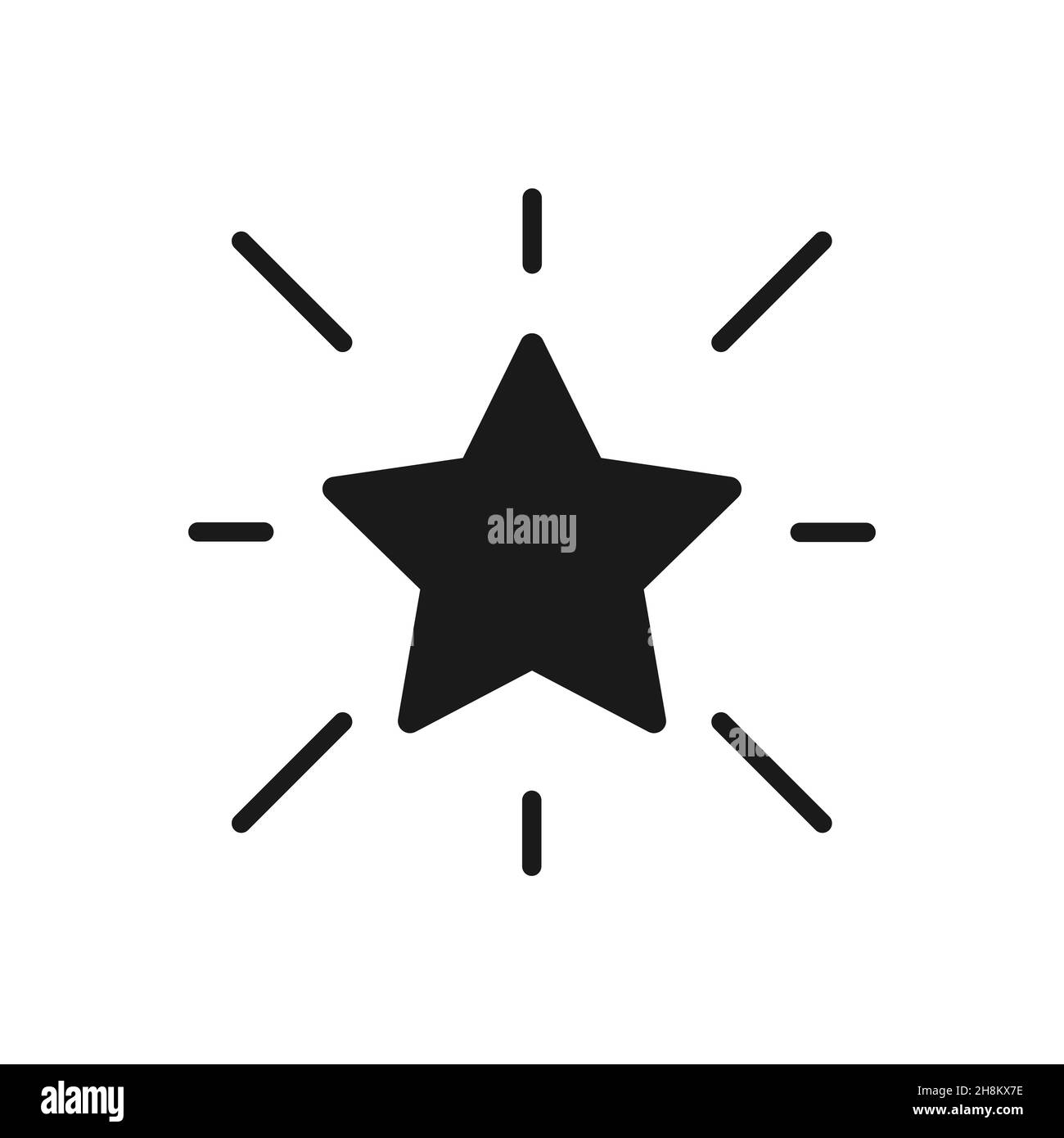 Star line outline icon. Best choice, favorite sign, rating symbol ...