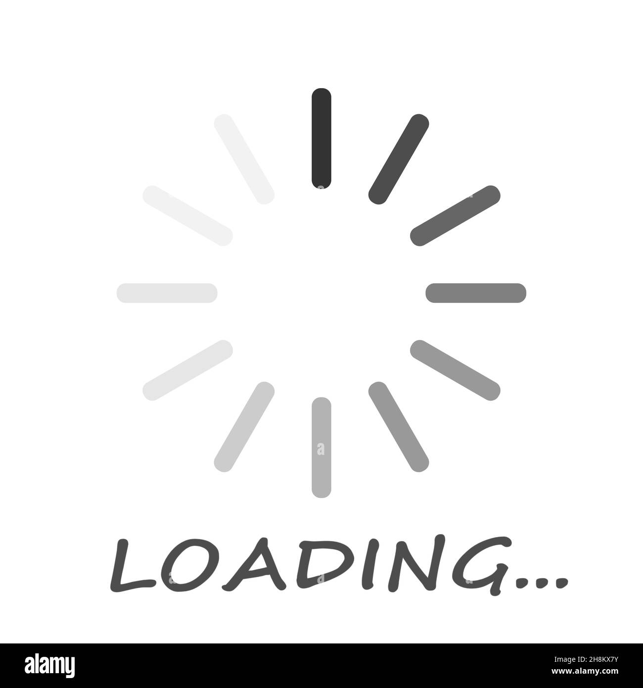 Load icon vector. loading symbol vector isolated on white background ...