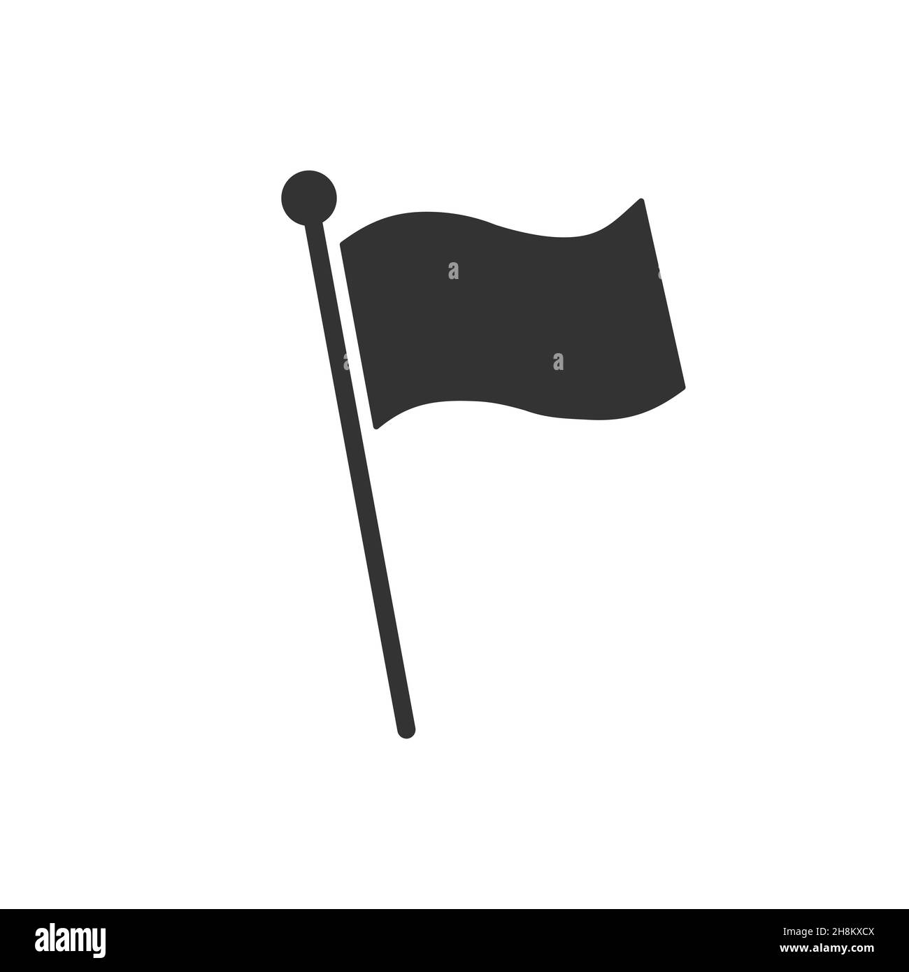 flag icon vector simple Image isolated on white background Stock Vector ...