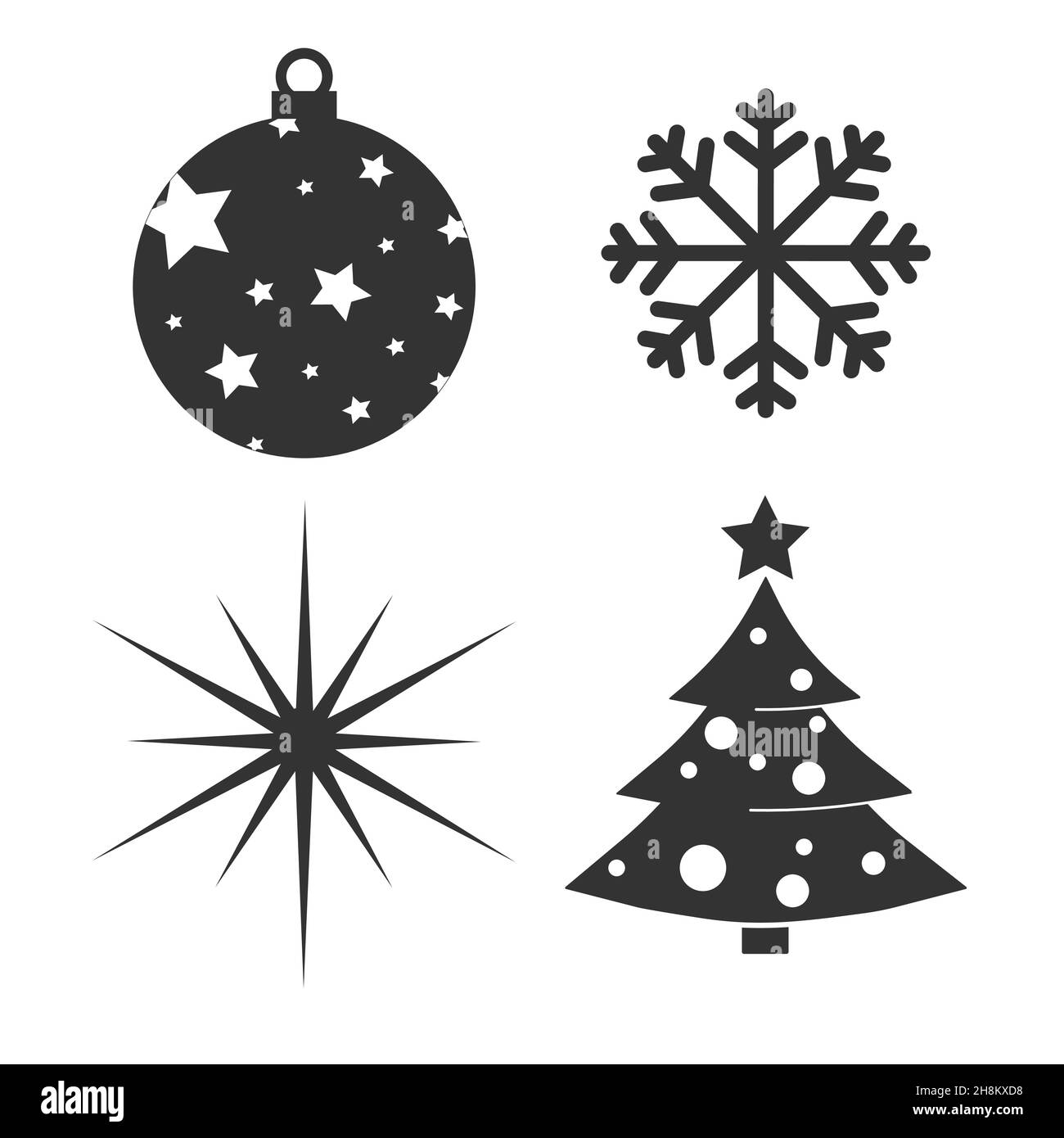 christmas icons set Stock Vector Image & Art - Alamy