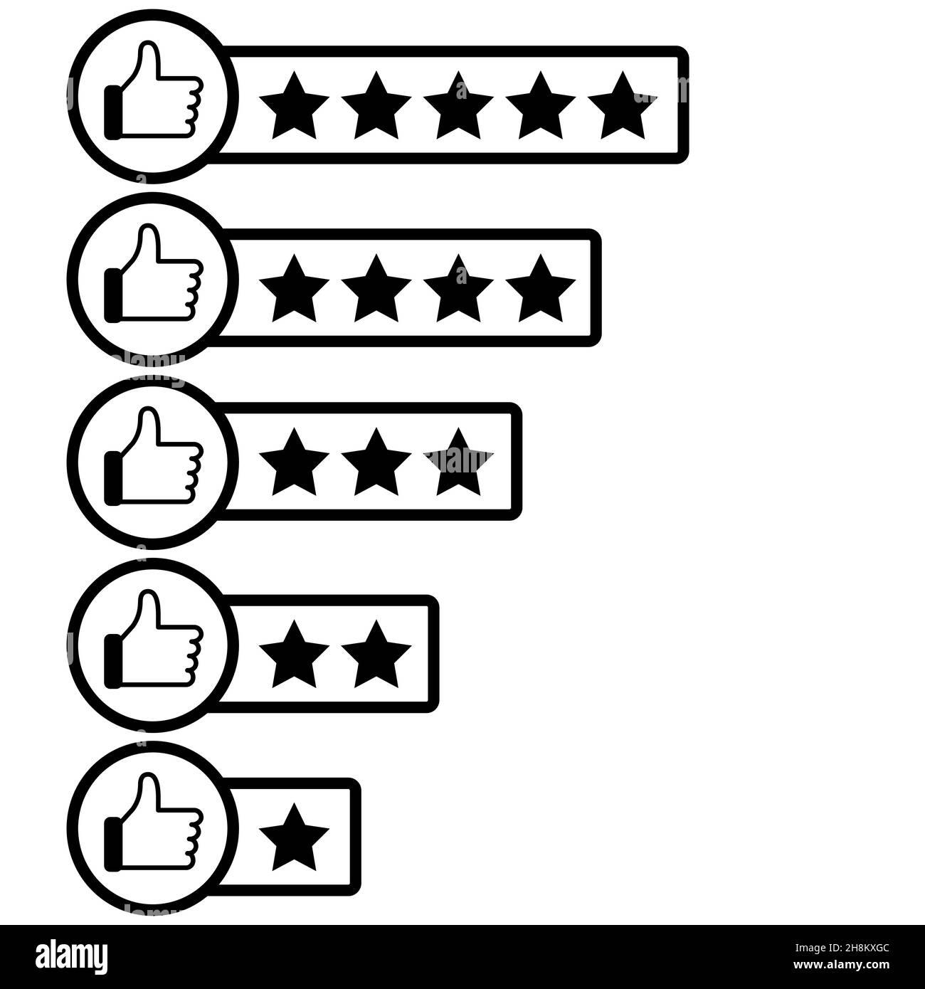 customer review icon, quality rating, five stars Stock Vector Image ... customer review icon, quality rating, five stars Stock Vector Image ...