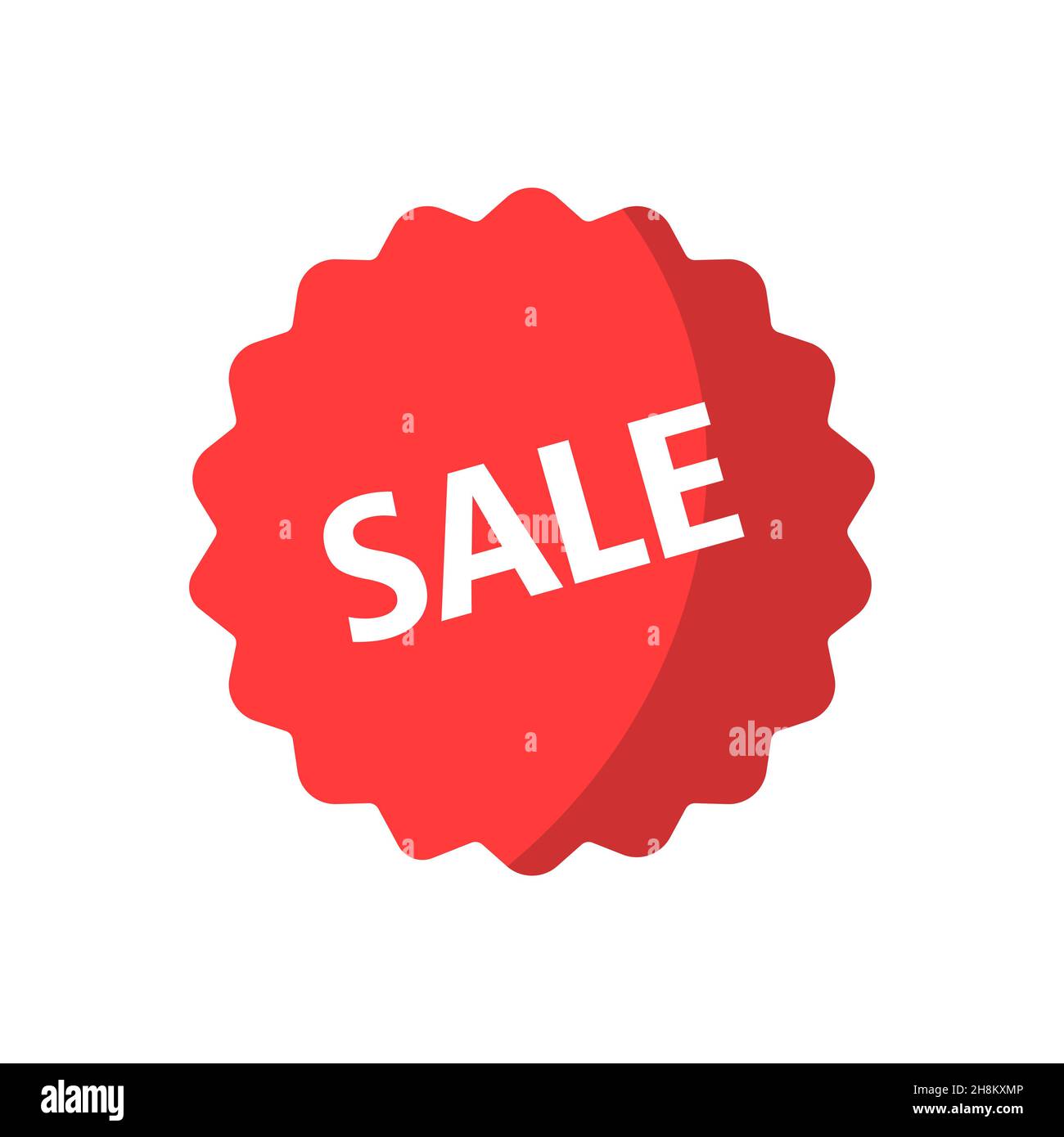 Sale vector icon flat design simple sign isolated on white background ...