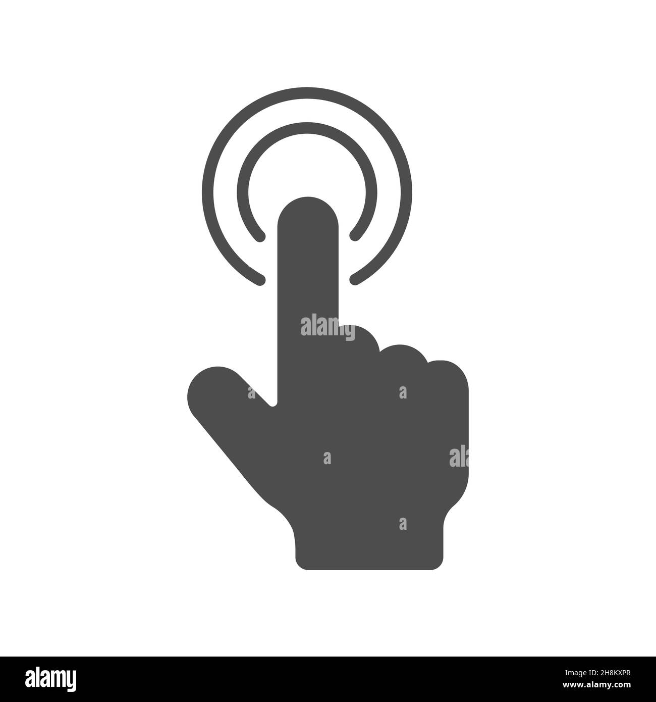 Touch screen icon vector symbol isolated on white background Stock ...